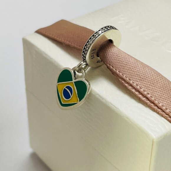 Pandora | Jewelry | Pandora Brazil Flag Exclusive Charm | Poshmark